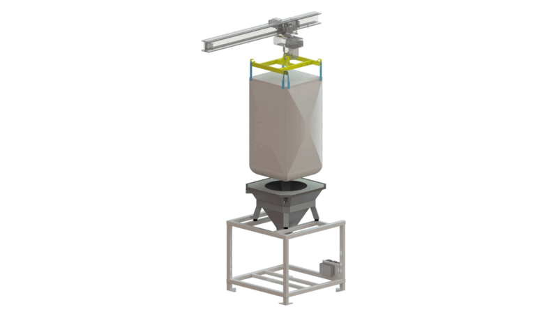 TBMA Base execution big bag discharging economical solution