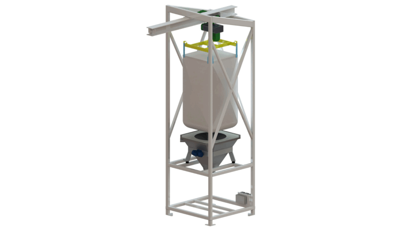 TBMA Big-bag discharging gantry crane loading